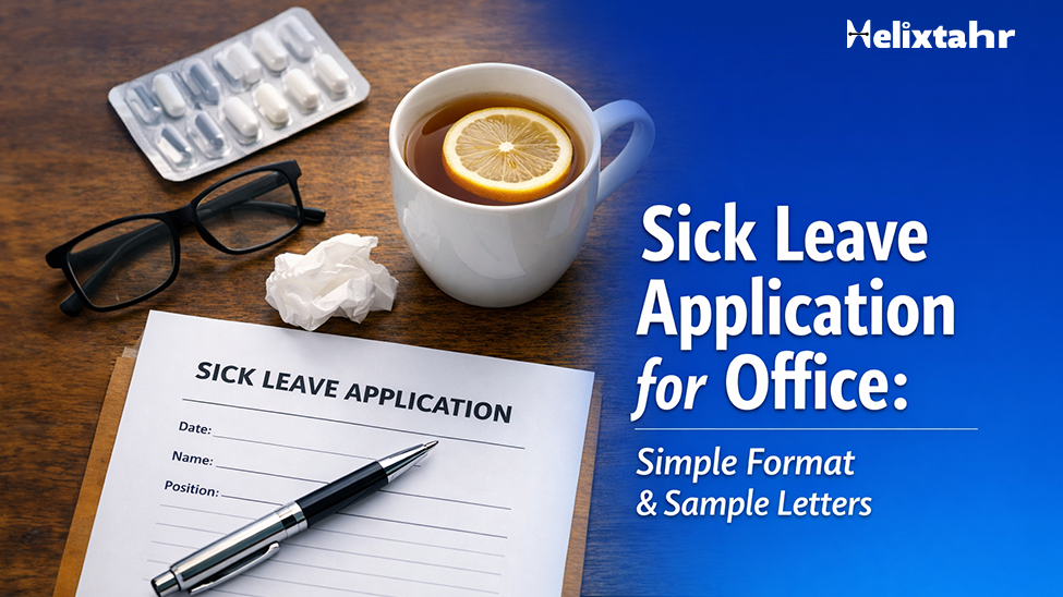 Sick Leave Application for Office: Simple Format & Sample Letters ...